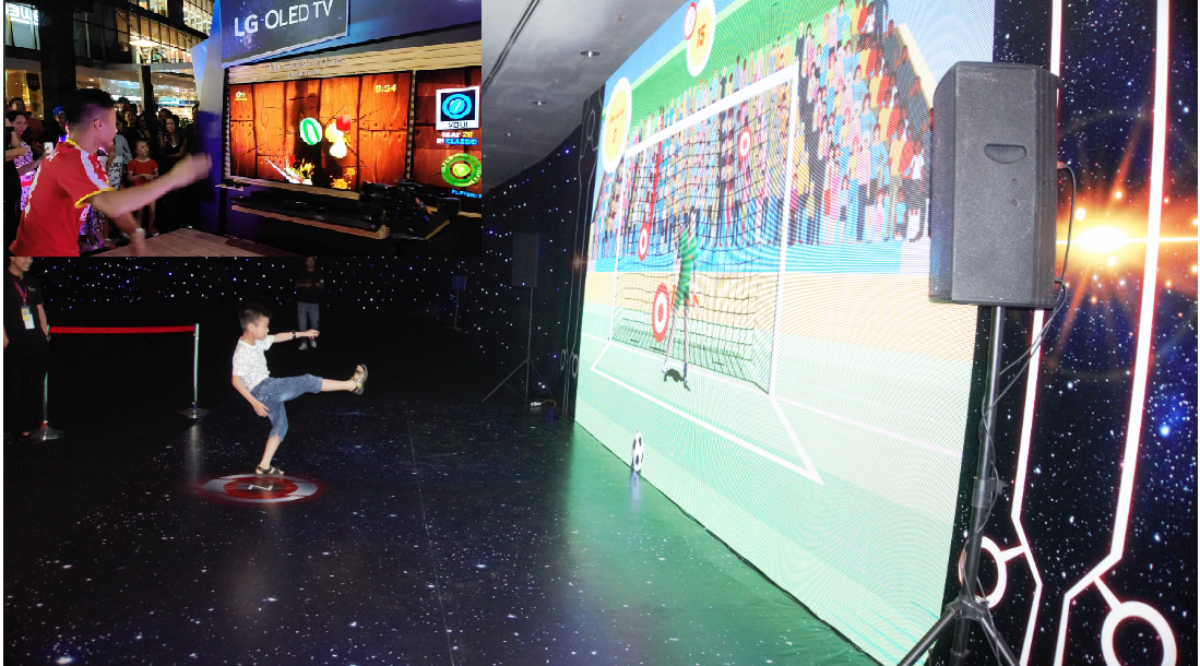 Game kinect - Game tương tác ảo AR cho sự kiện thu hút nhất hiện nay