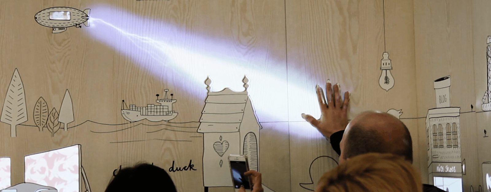 Specialized in making interactive Wall for events